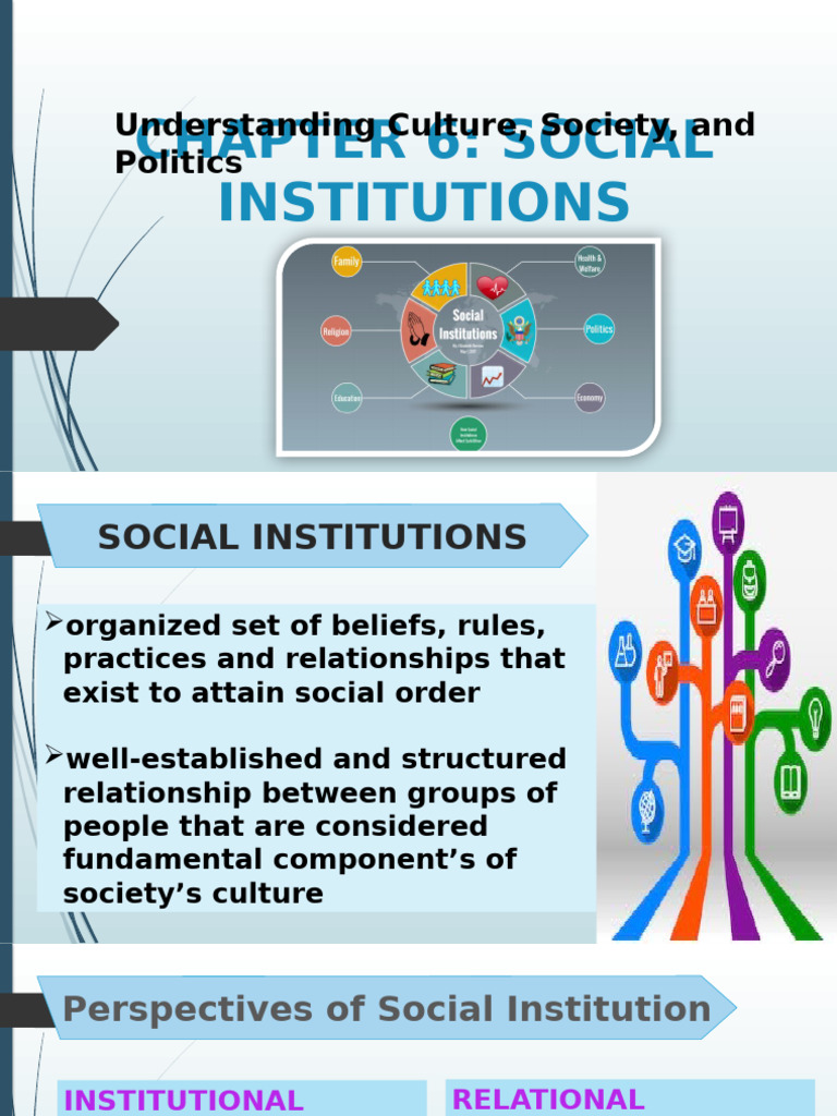 SS2 Chapter 6 Social Institutions | PDF | Family | Kinship