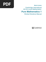 Pure Mathematics 1 Worked Solutions Manual | PDF