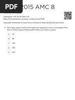Amc8 2015 | PDF | Mathematics