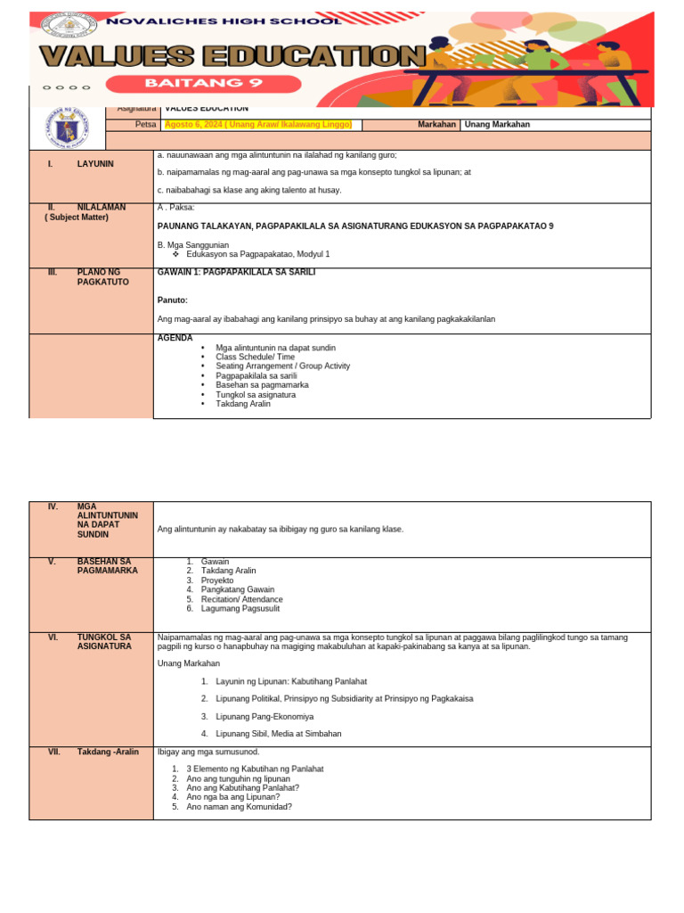 WEEK 2 - UNIT 1 Layunin NG Lipunan Kabutihang Panlahat | PDF