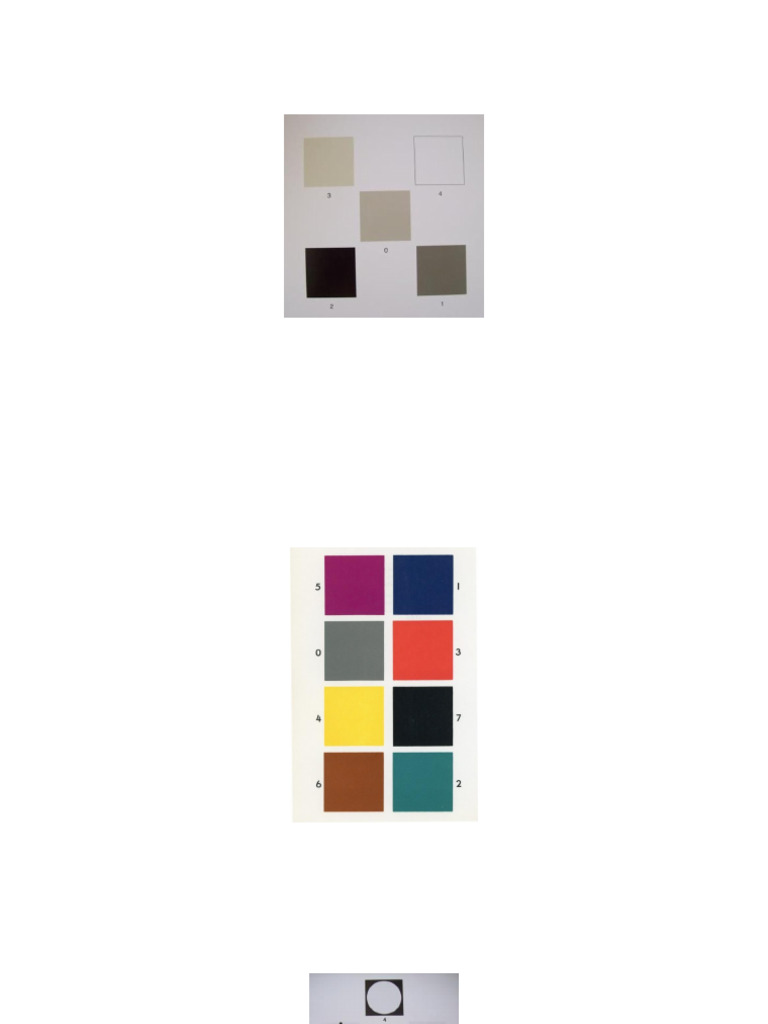Tarjetas Luscher | PDF
