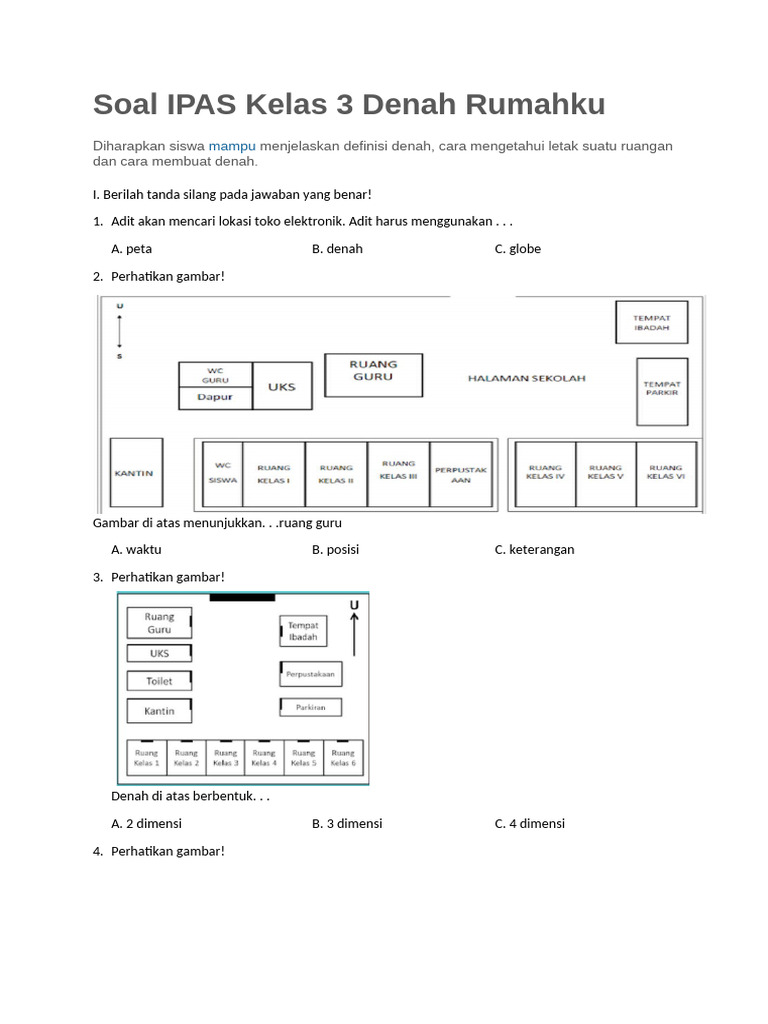Denah Ruang Kelas dan Fungsinya | PDF