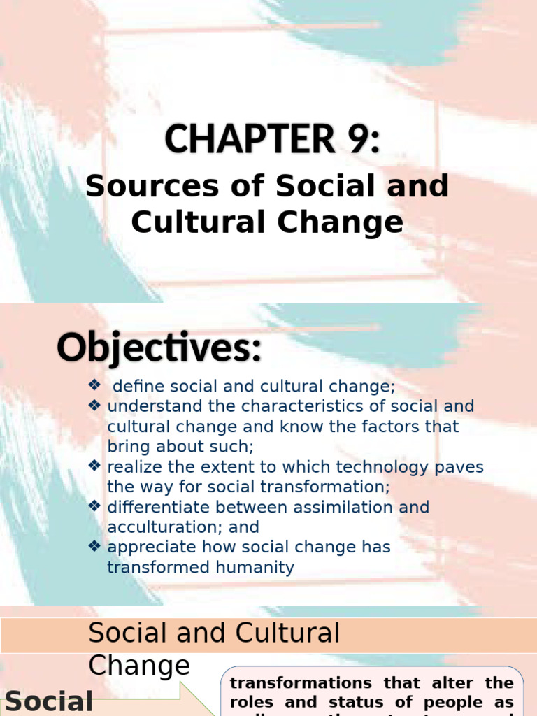 SS2 Chapter 9 Sources of Social and Cultural Change | PDF | Cultural ...