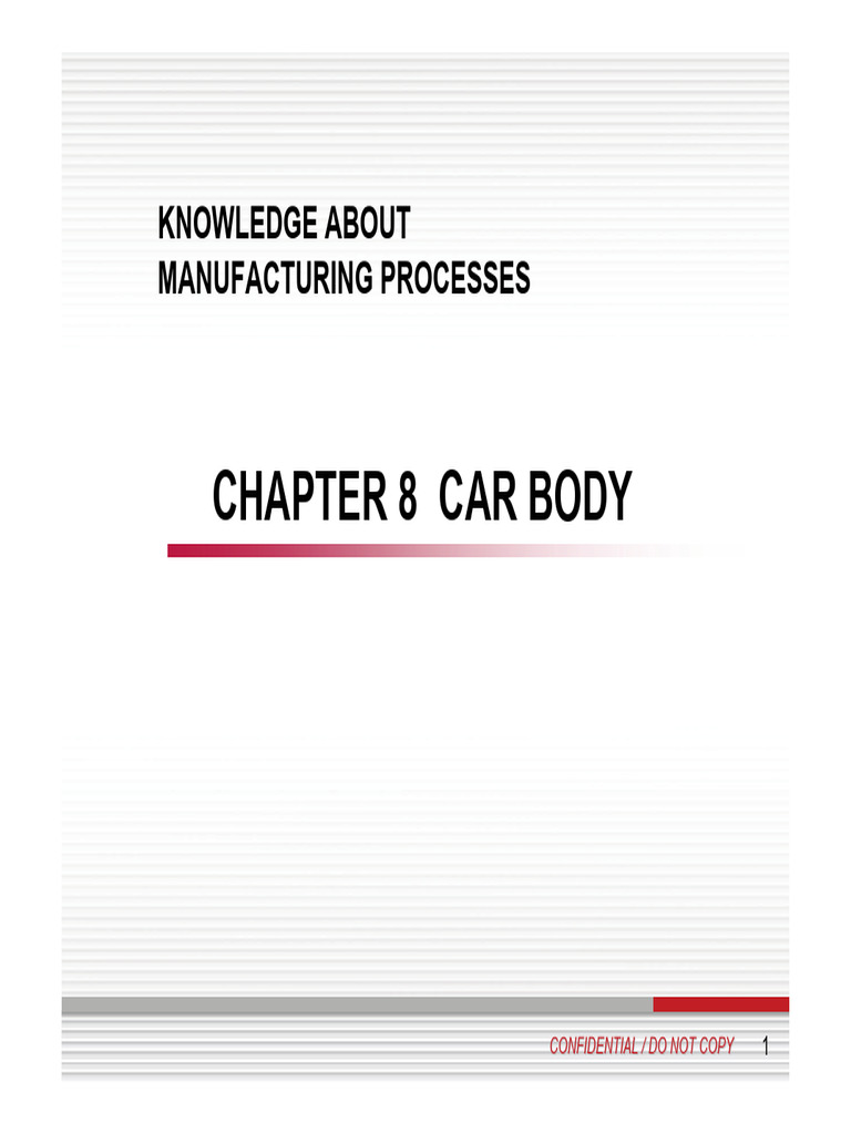 E-08 - Chap.8 - CAR BODY CONSTRUCTION | PDF | Welding | Construction