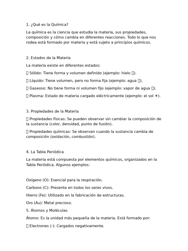 Clase de Quimica | PDF