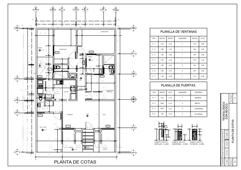 PLANOS EN PDF PLANTA DE COTAS | PDF