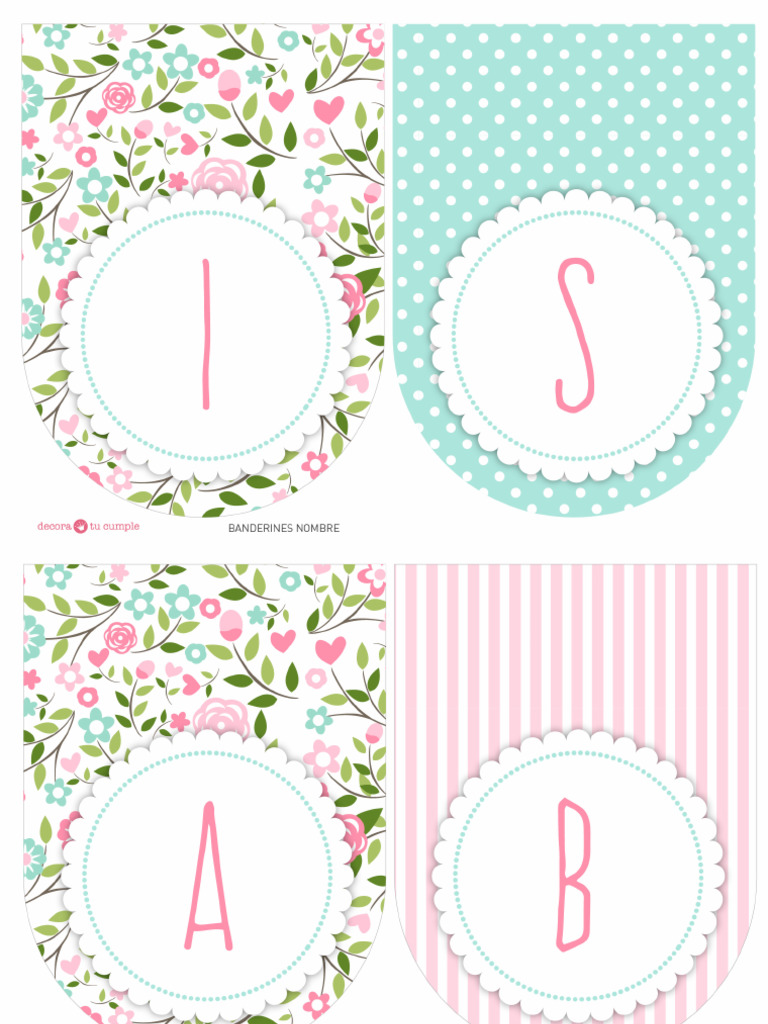 Banderines Porfis Pastel ISABELLA | PDF