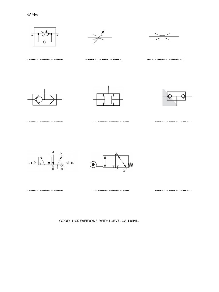Tutorial Pneumatik (Simbol) | PDF