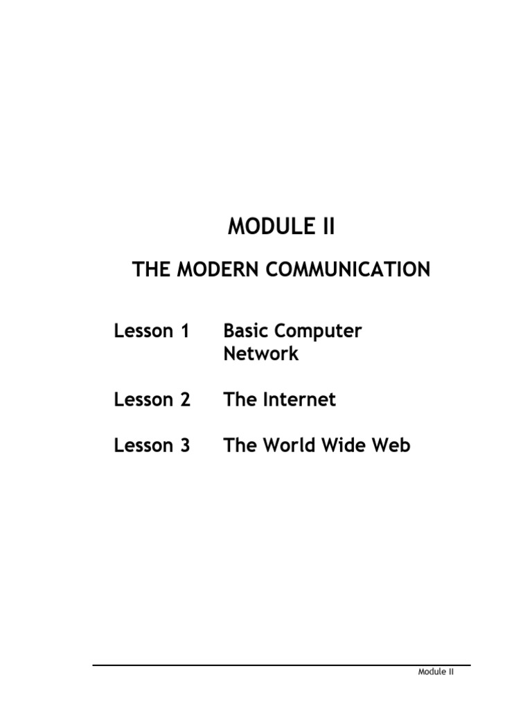 Modern Communication: Networks & Web | PDF | Network Switch | Computer ...