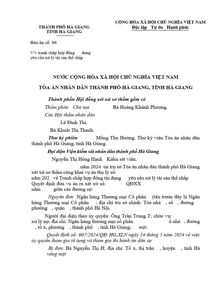 062024KDTMST 3092024 Tranh Chap HD Tin Dung | PDF