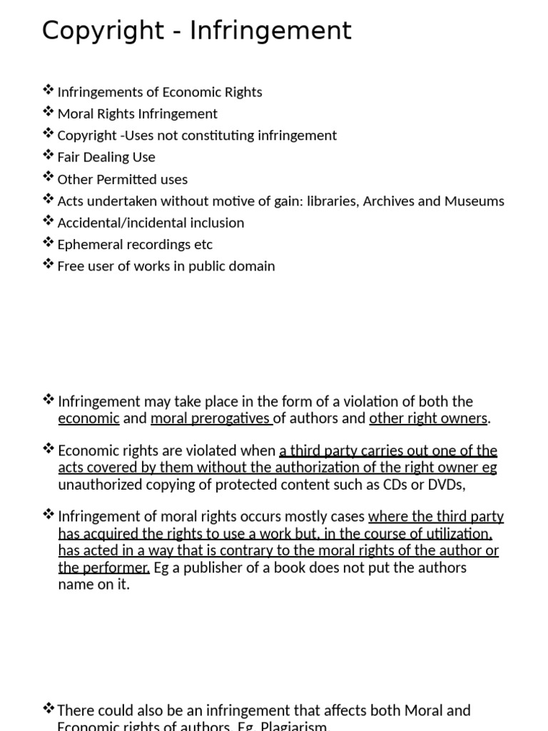 Copyright - Infringement | PDF | Fair Dealing | Copyright