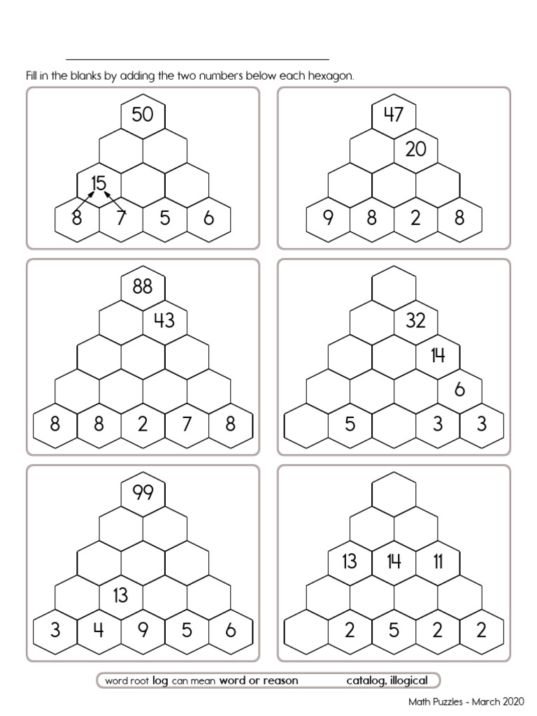 5th Grade Math Puzzles PDF | PDF