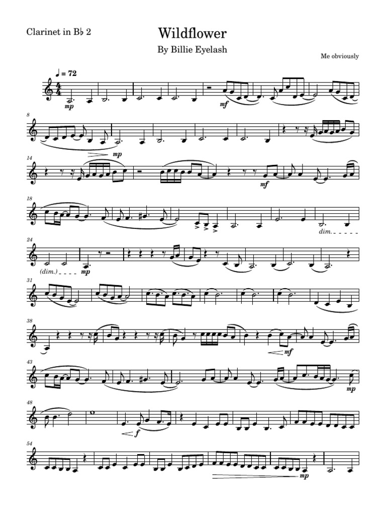 Wildflower-Clarinet in BB 2 | PDF