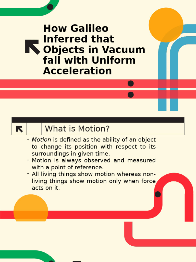 Galileo's Insights on Free Fall Motion | PDF | Force | Galileo Galilei