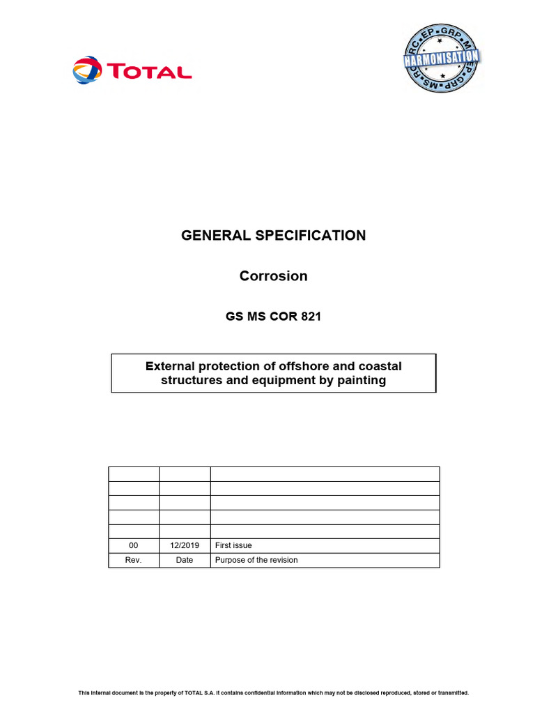 Offshore Structure Painting Guidelines | PDF | Paint | Specification ...