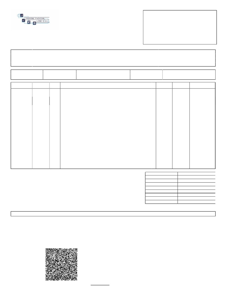 Boleta de Venta Electrónica - Trading Fashion | PDF