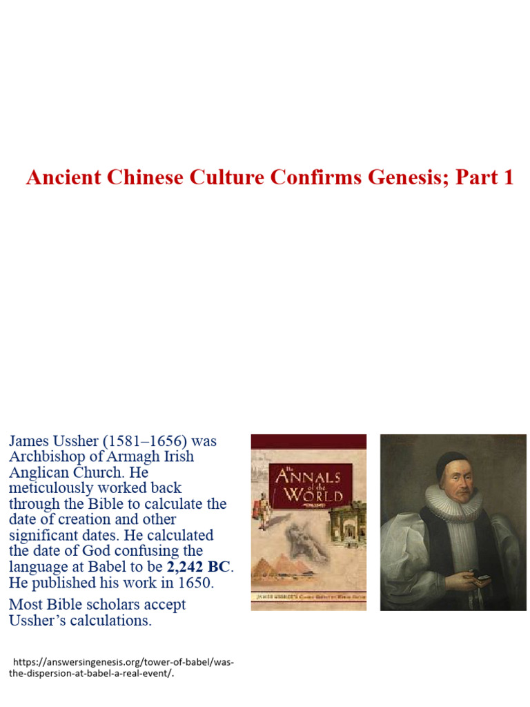 6 Ancient Chinese Culture Confirms Genesis | PDF | Chinese Characters ...