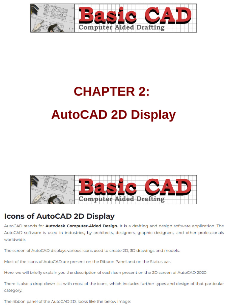 Chapter 2 AutoCAD 2D Display | PDF