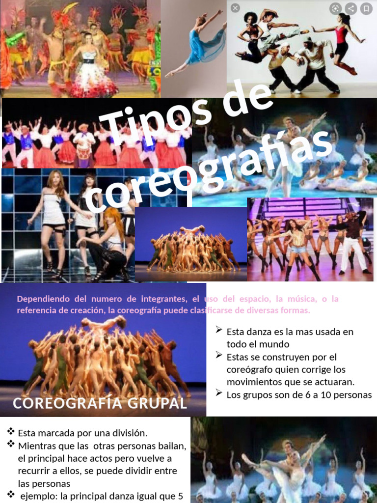 Tipos de Coreografias | PDF | Coreografía | Bailes