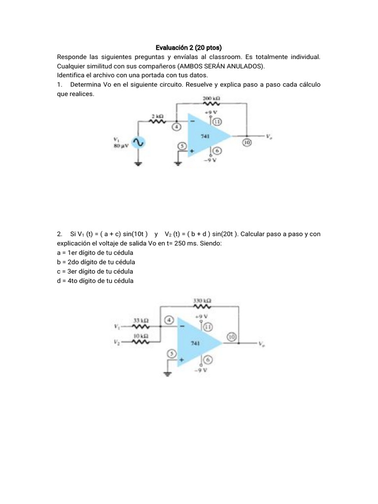Asignacion 2 Electronica 2 | PDF