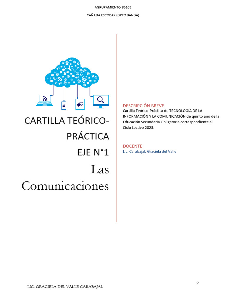Cartilla de Tics Unid 1 y 2-2023 | PDF | Patentar | Propiedad intelectual