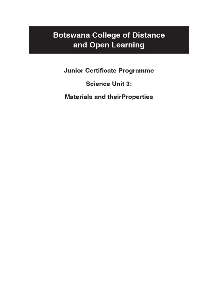 JC Science Unit 3 | PDF | Atomic Nucleus | Atoms