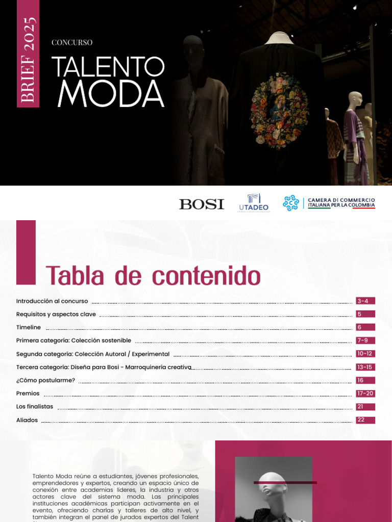 Brief Talento Moda 2025 C - Compressed | PDF | Diseño | Marca