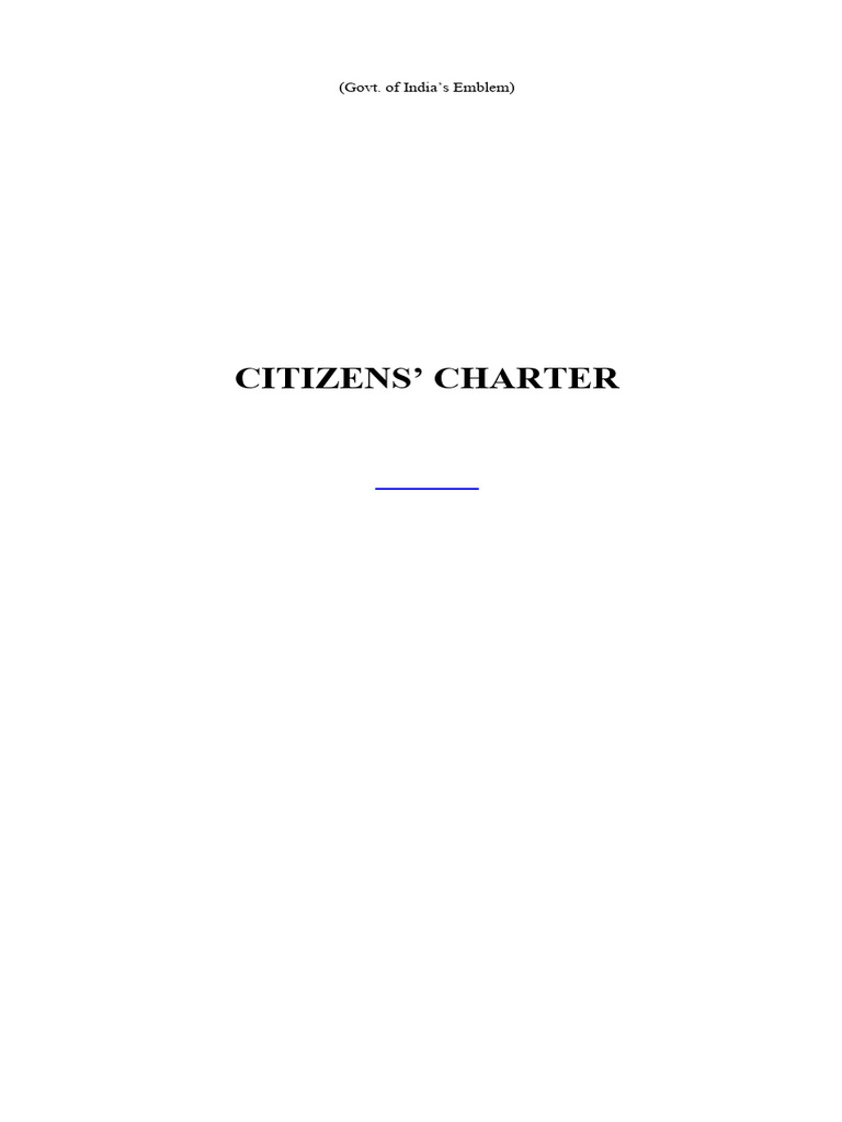 Citizen Charter | PDF | License | Mortgages