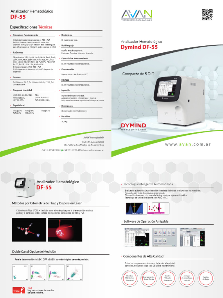 Analizador Hematológico Dymind DF-55 | PDF | Informática