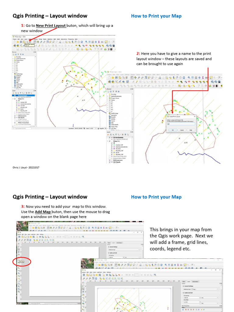 Qgis Printing Tutorial | PDF | Page Layout | Software