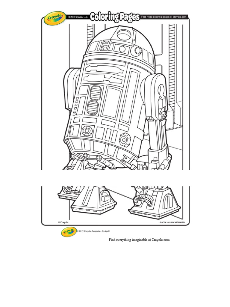Star Wars R2D2 Coloring Page | PDF