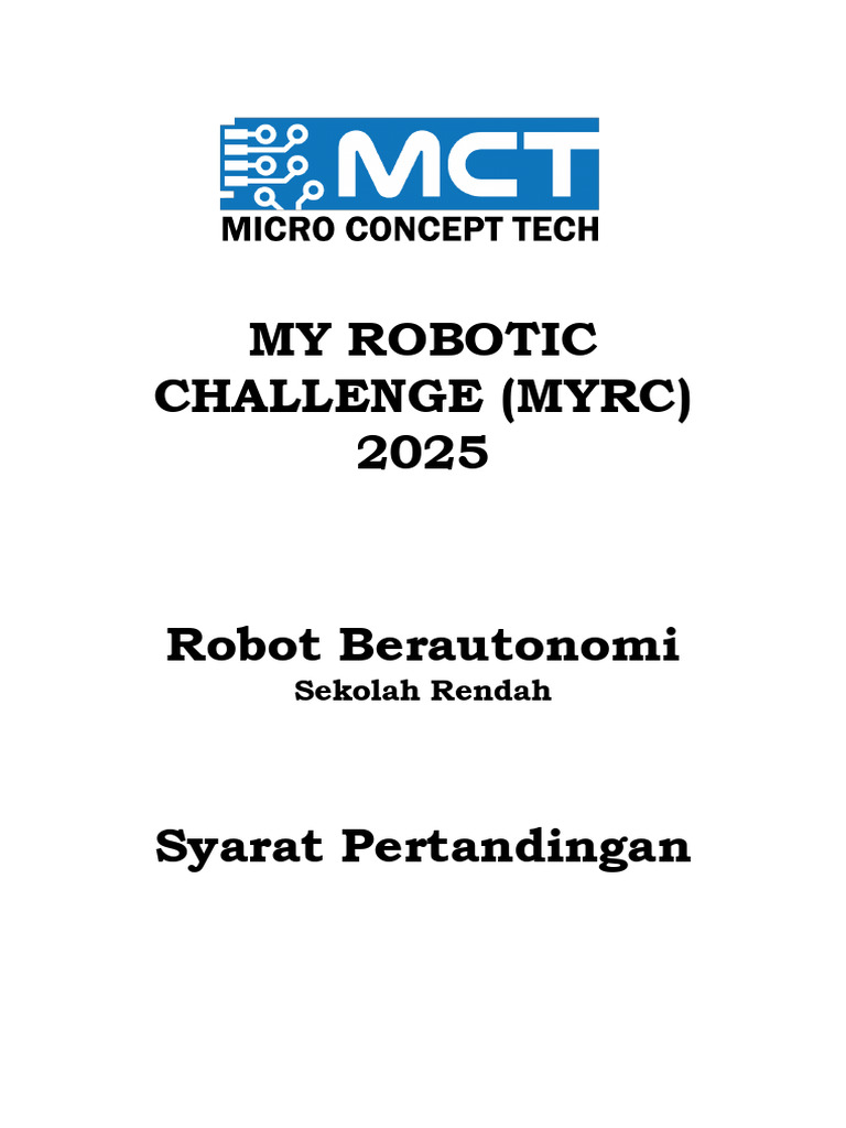 MyRC 2025 Syarat&PeraturanSekRen Mikrobotik 20250310 | PDF