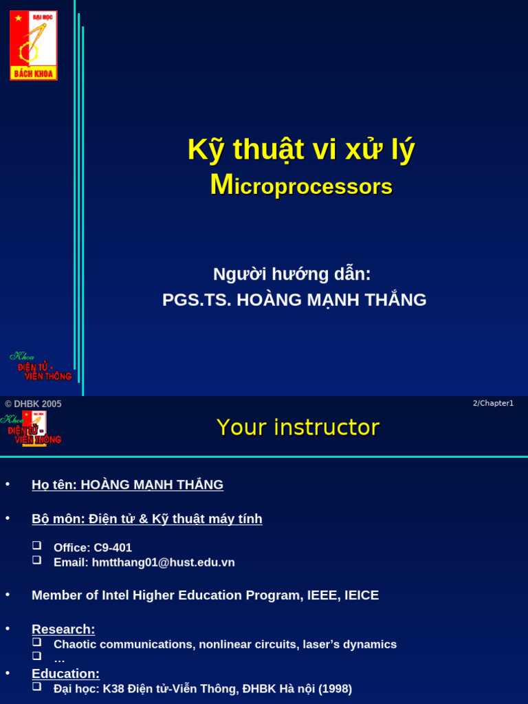 Microprocessor Ver2 Part1 | PDF