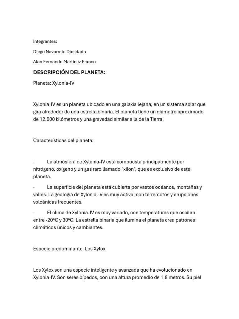 Xylonia IV | PDF | Depredación | Tierra