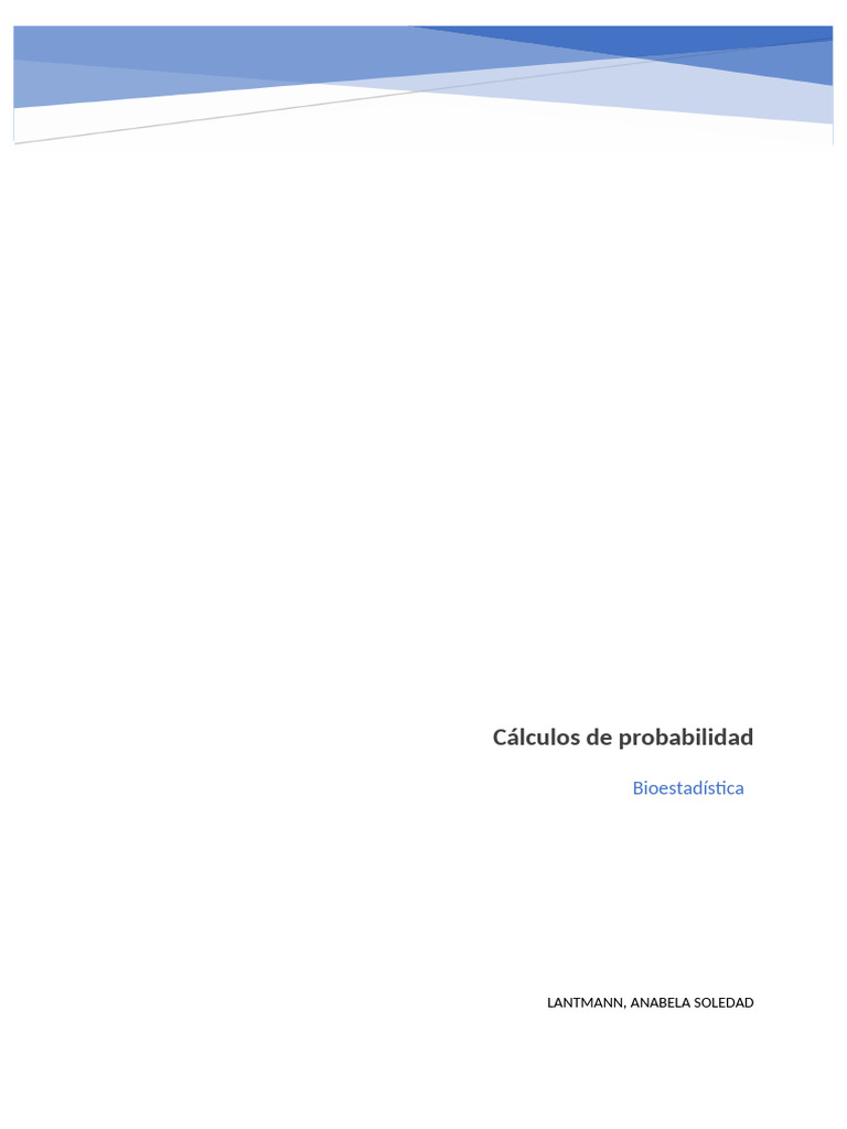 Bioestadística TP N 3 | PDF