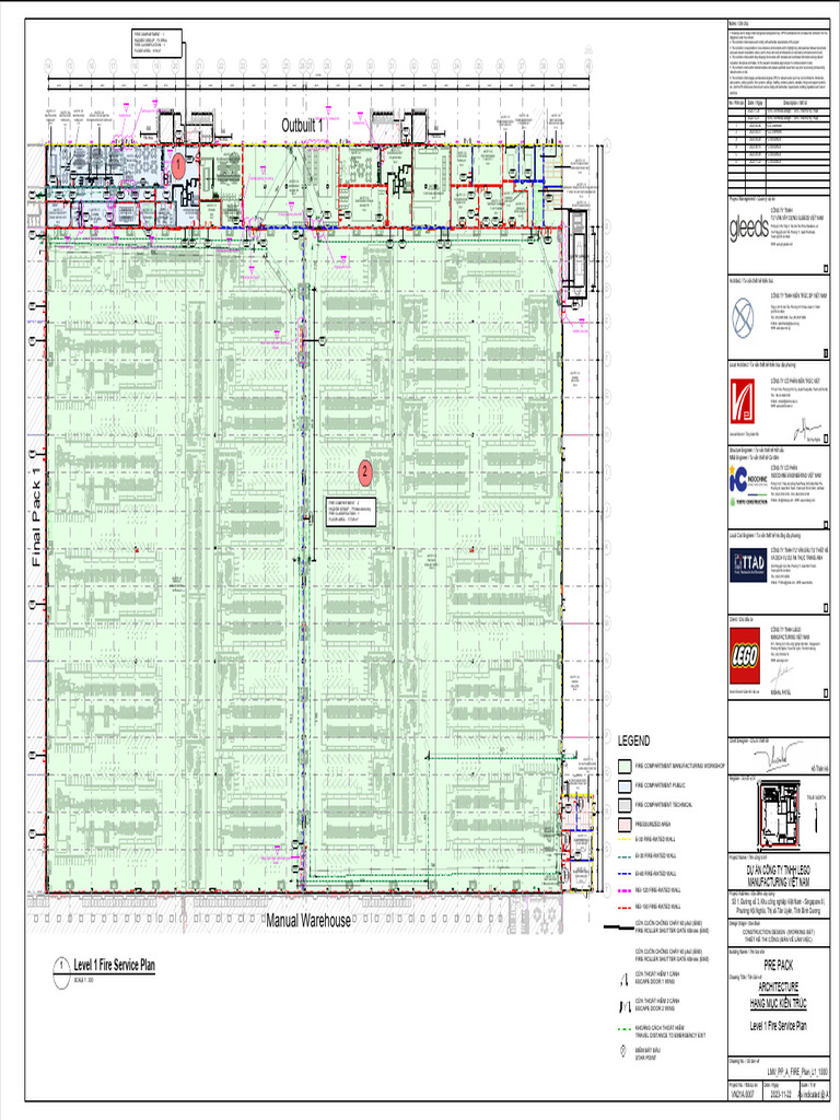 LMV - PP - A - FIRE - Plan - L1 - 1000-Level 1 Fire Service Plan | PDF
