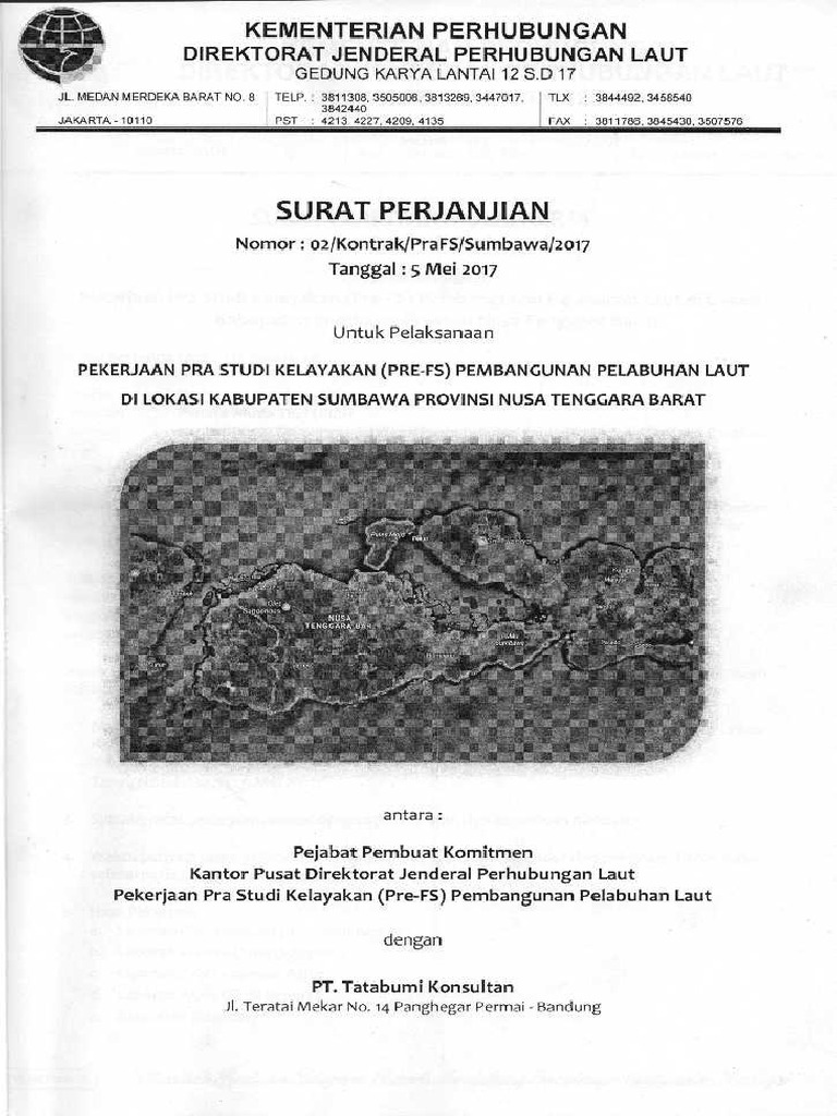 Pre FS Pelabuhan Di Sumbawa NTB | PDF