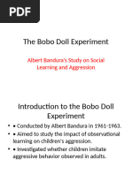 Bandura's Bobo Doll Experiment On Social Learning | PDF | Psychology ...