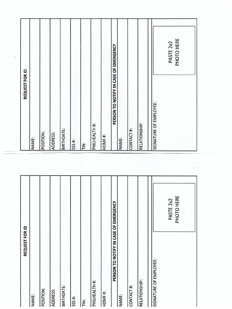 ID Form | PDF