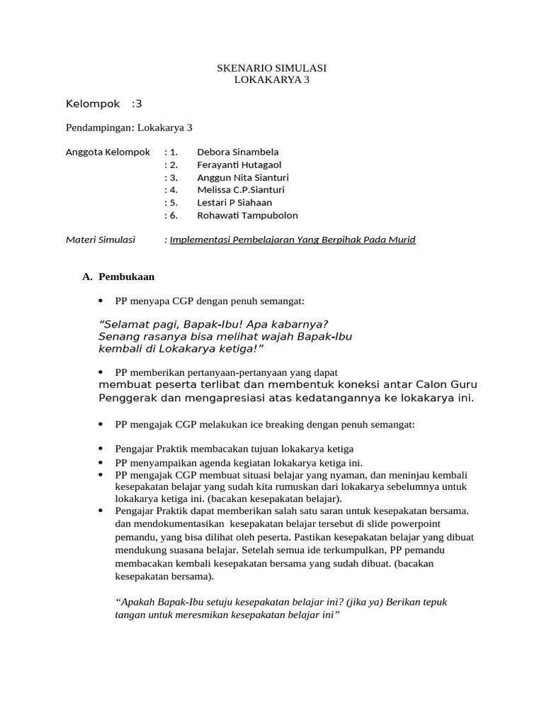 Skenario Simulasi | PDF