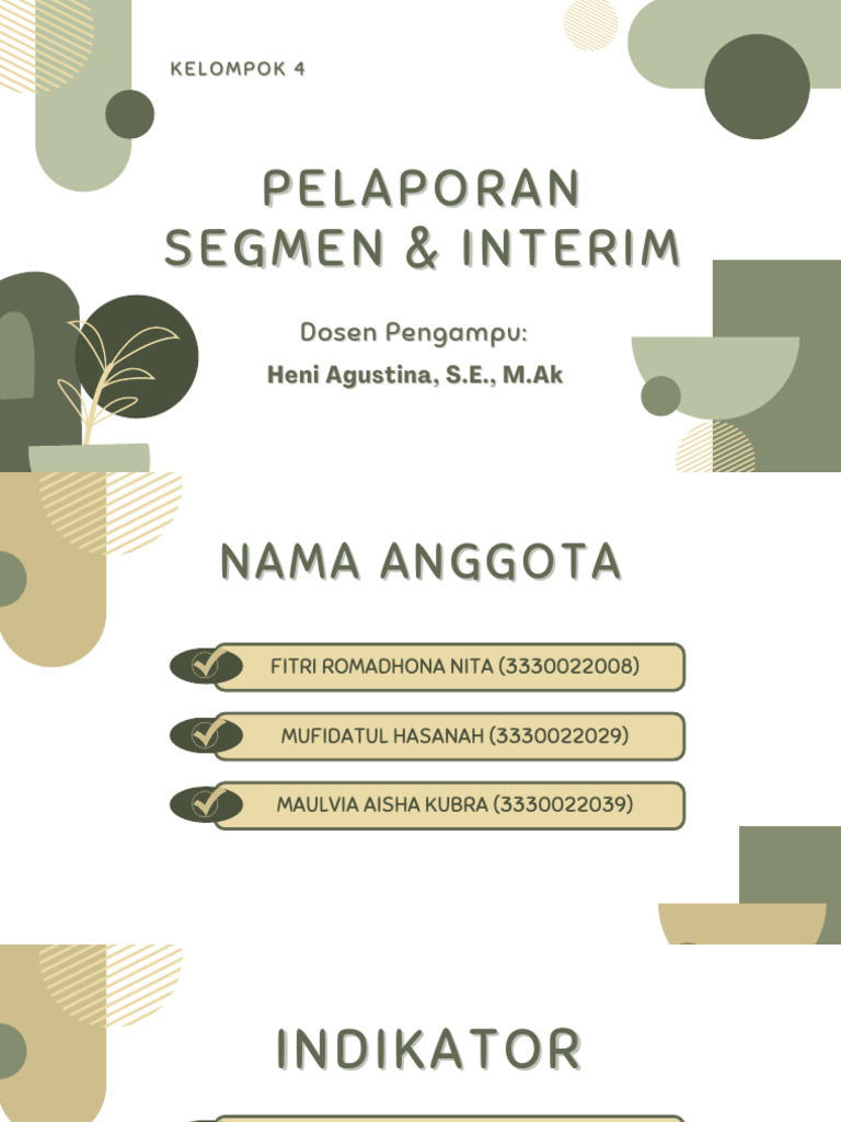Pelaporan Segmen Akuntansi dan Isu | PDF