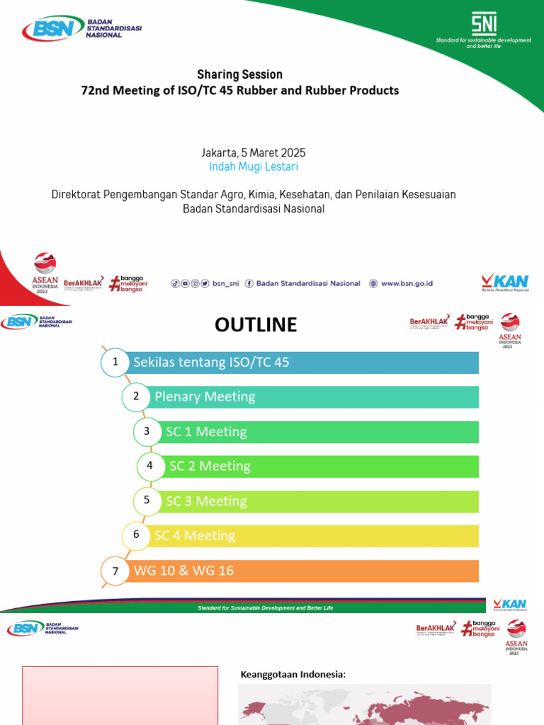 Sharing Session 72nd Meeting ISO TC 45 | PDF | International Organization For Standardization ...