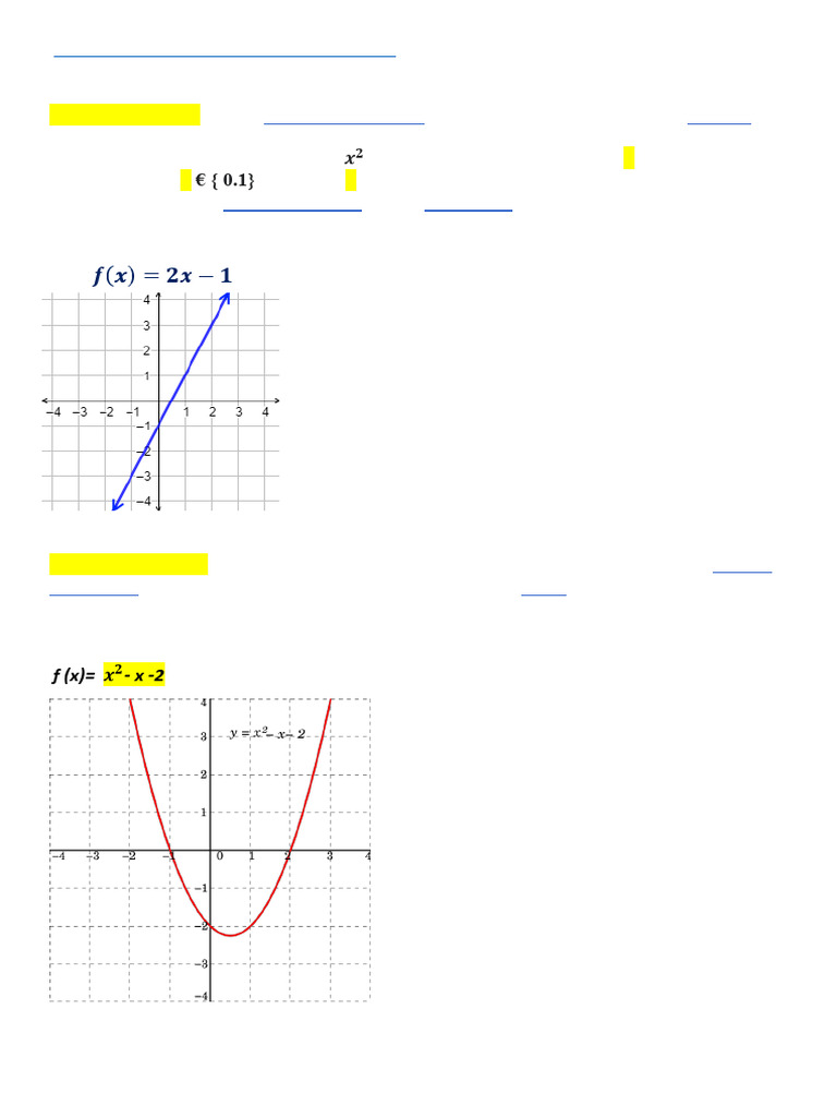 Funcion Cuadraticas 1ro ABC | PDF | Función (Matemáticas) | Geometría