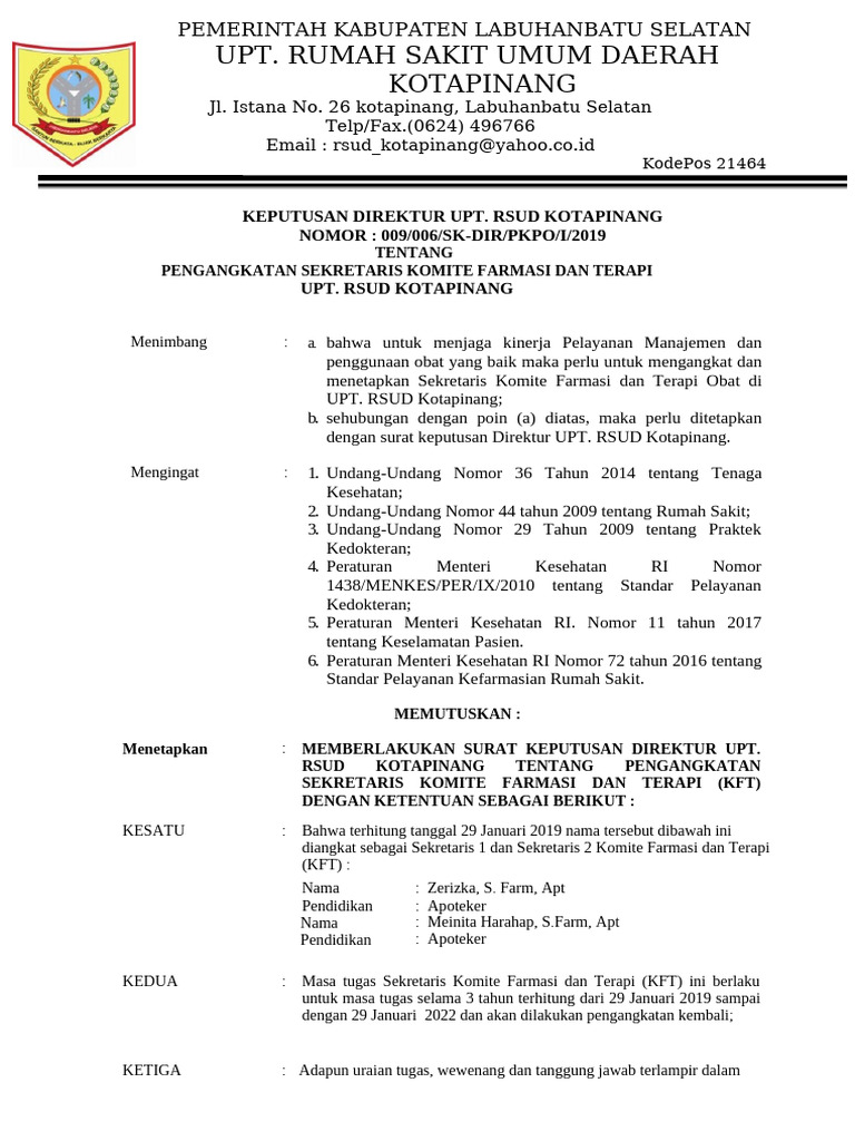 3. Pengangkatan Sekretaris Kft | PDF