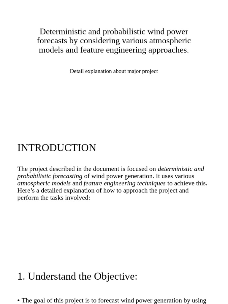 Detail Explanation About Major Project | PDF | Forecasting | Numerical ...