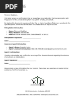 Acord 37 Statement of No Losses | PDF