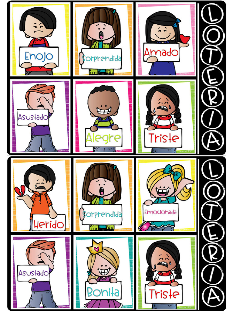 Loteria de Las Emociones | PDF