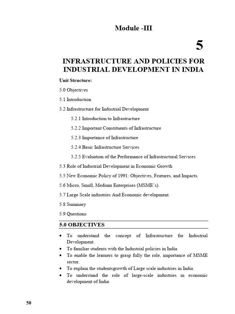 Syba Sem IV Eco III Module 3 (Eng) | PDF | Infrastructure | Economic Growth