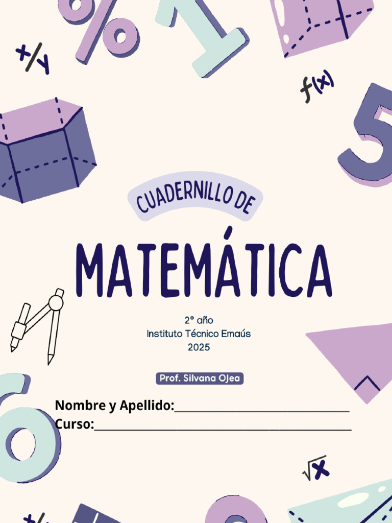 Cuadernillo 2do 2025 | PDF | Número racional | Función (Matemáticas)