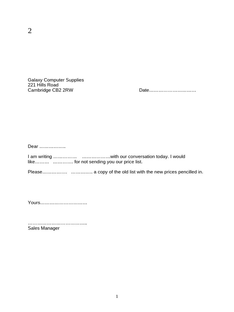 F. Letter 2 | PDF